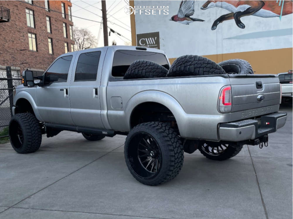 2015 Ford F-250 Super Duty with 26x16 -101 TIS 547B and 38/15.5R26 Fury ...