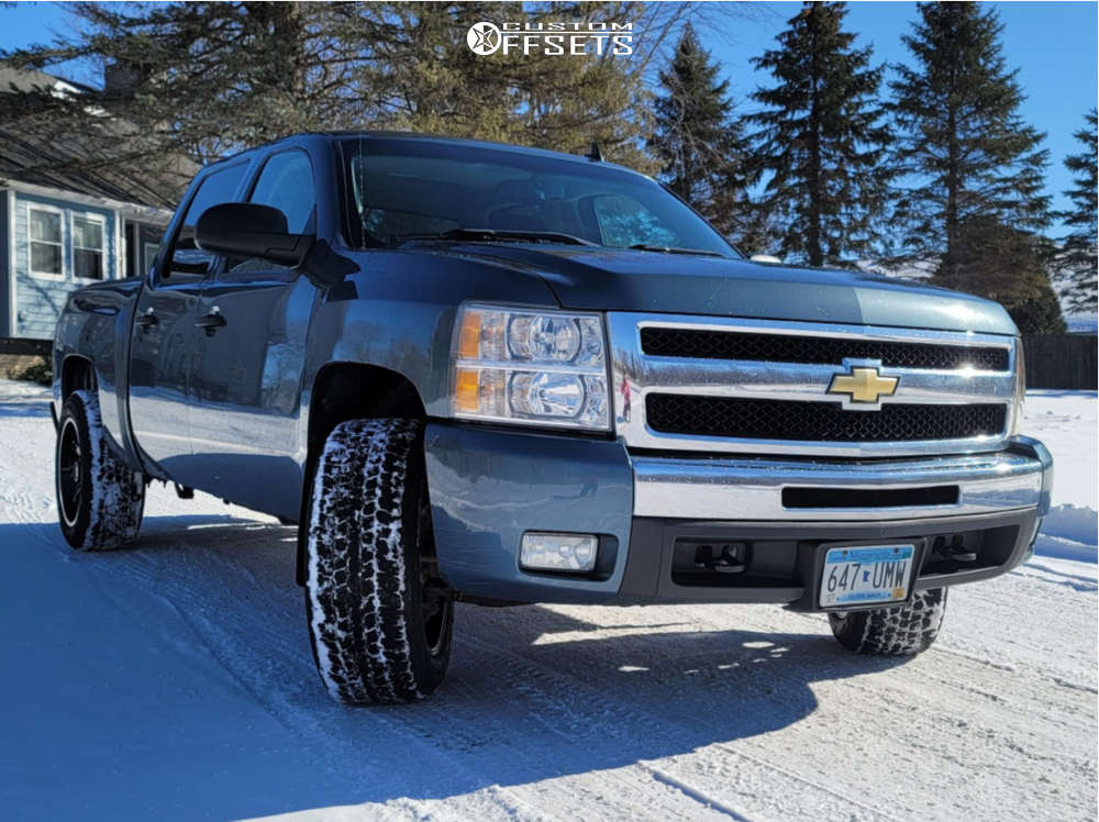 2011 Chevrolet Silverado 1500 with 20x10 -12 Impact 825gbx and 275 ...