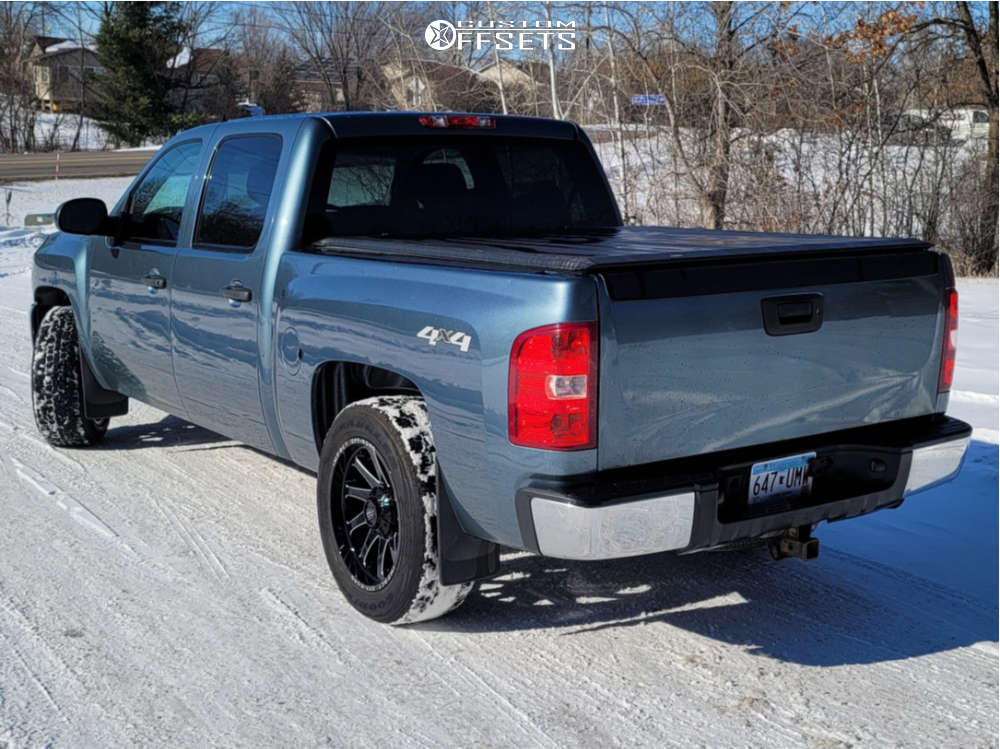 2011 Chevrolet Silverado 1500 with 20x10 -12 Impact 825gbx and 275 ...