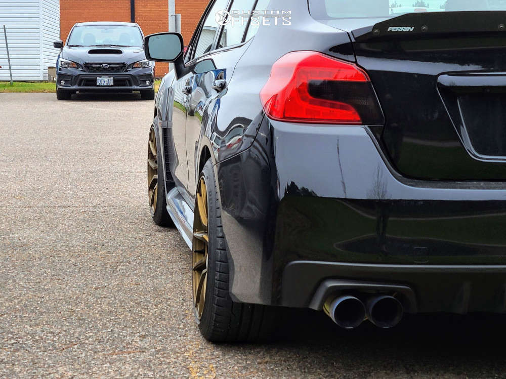 2019 Subaru WRX with 18x9.5 35 Option Lab R716 and 245/40R18 Dunlop Sp ...