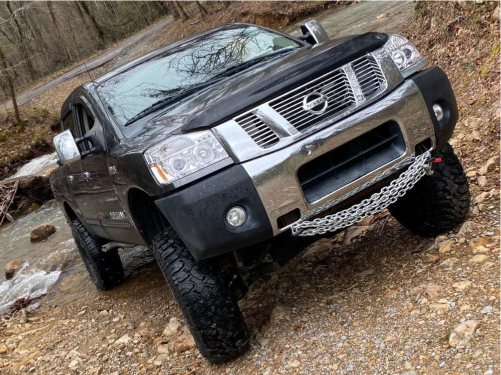 2012 Nissan Titan with 17x9 -12 Mamba M13 and 37/12.5R17 Milestar ...