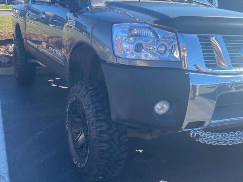 2012 Nissan Titan with 17x9 -12 Mamba M13 and 37/12.5R17 Milestar ...