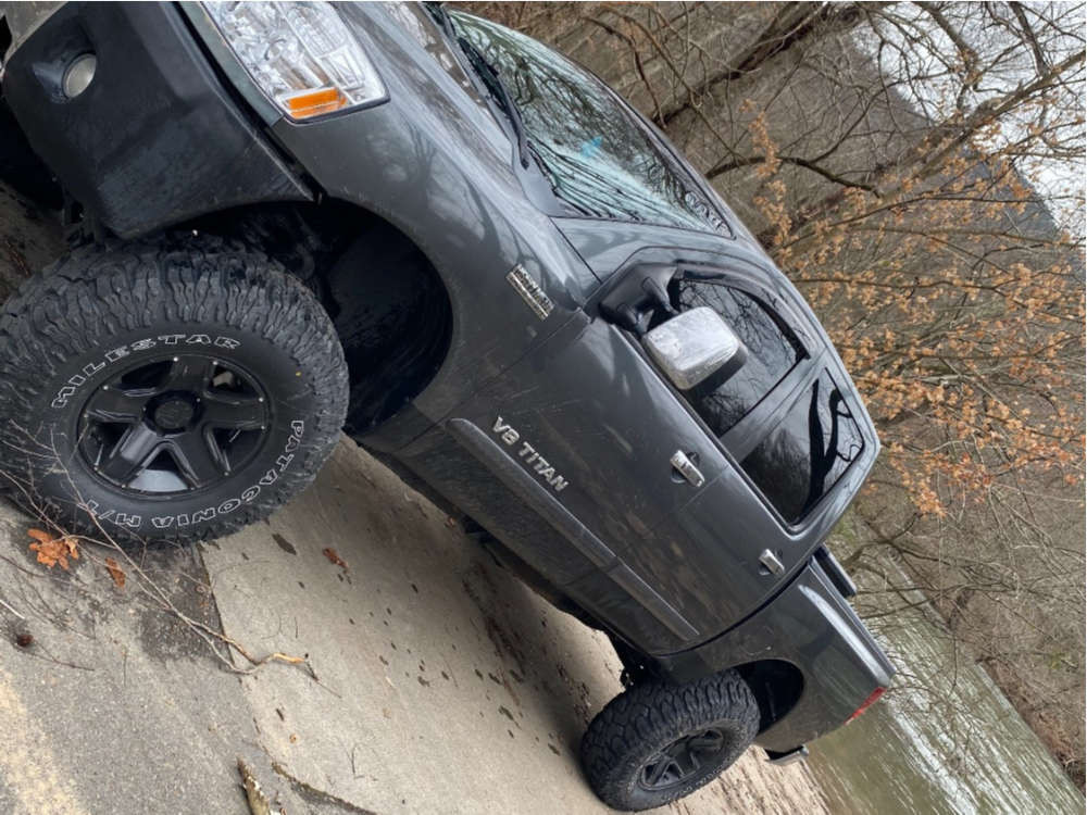 2012 Nissan Titan with 17x9 -12 Mamba M13 and 37/12.5R17 Milestar ...