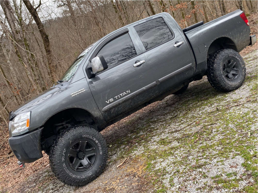 2012 Nissan Titan with 17x9 -12 Mamba M13 and 37/12.5R17 Milestar ...