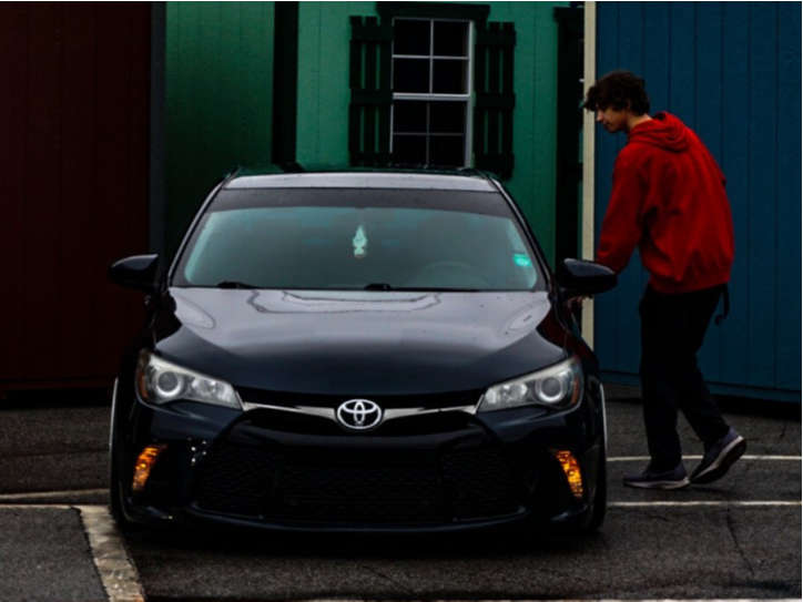2016 Toyota Camry with 19x9.5 22 ESR Cs3 and 215/35R19 Accelera Phi and ...