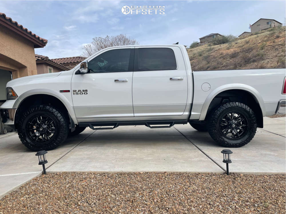 2018 Ram 1500 with 20x9 20 Fuel Sledge D595 and 295/65R20 Nitto Ridge ...