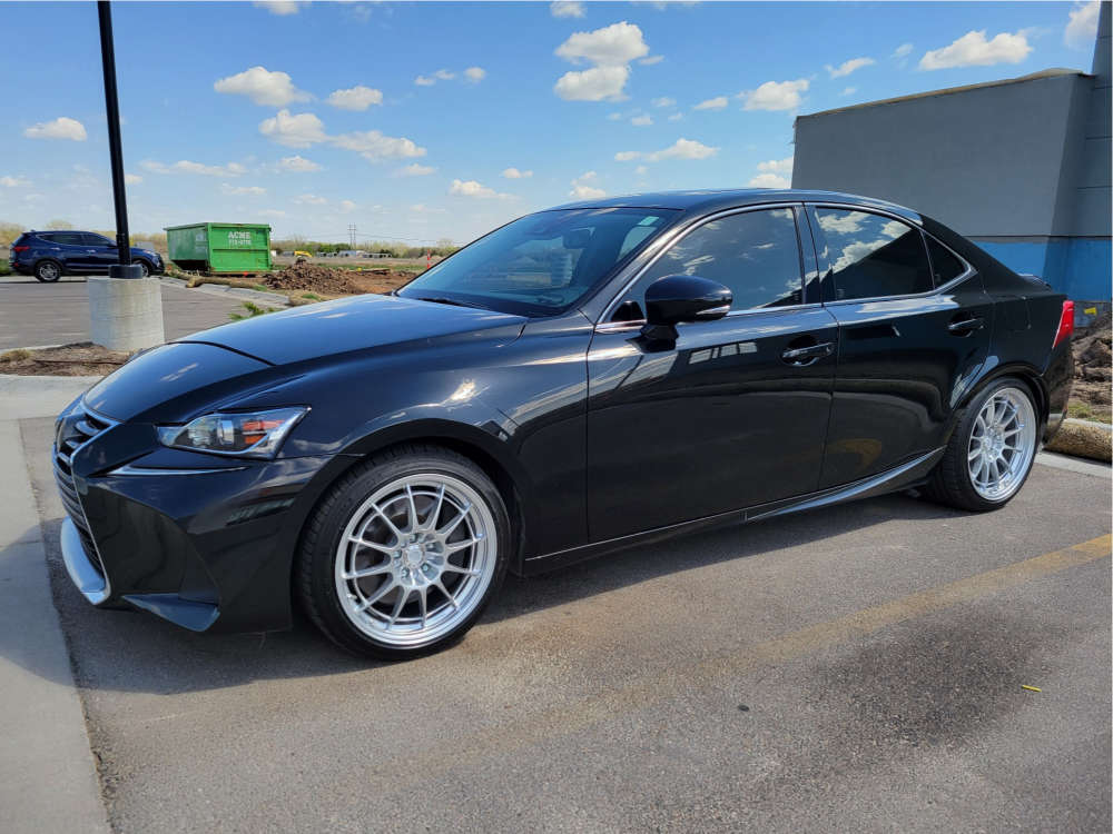 2017 Lexus IS300 with 18x8.5 38 Enkei Nt03m and 225/40R18 Michelin ...