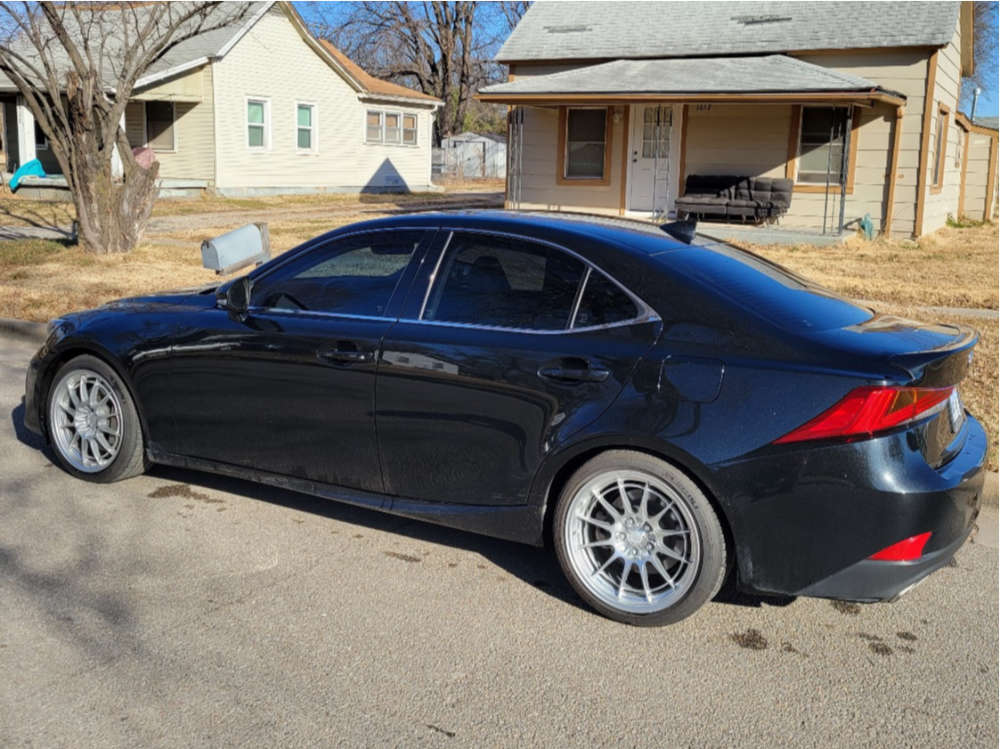 2017 Lexus IS300 with 18x8.5 38 Enkei Nt03m and 225/40R18 Michelin ...