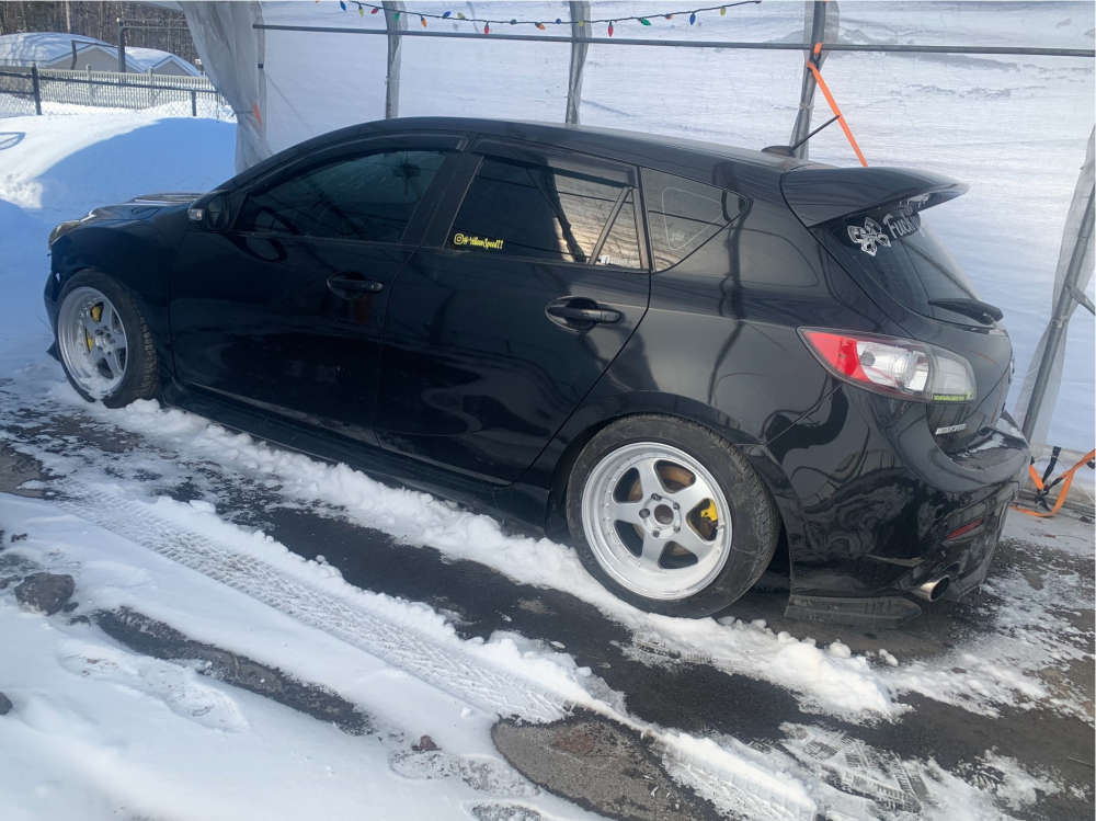 2011 Mazda 3 with 17x9 25 JNC Jnc010 and 205/50R17 Firestone All Season ...