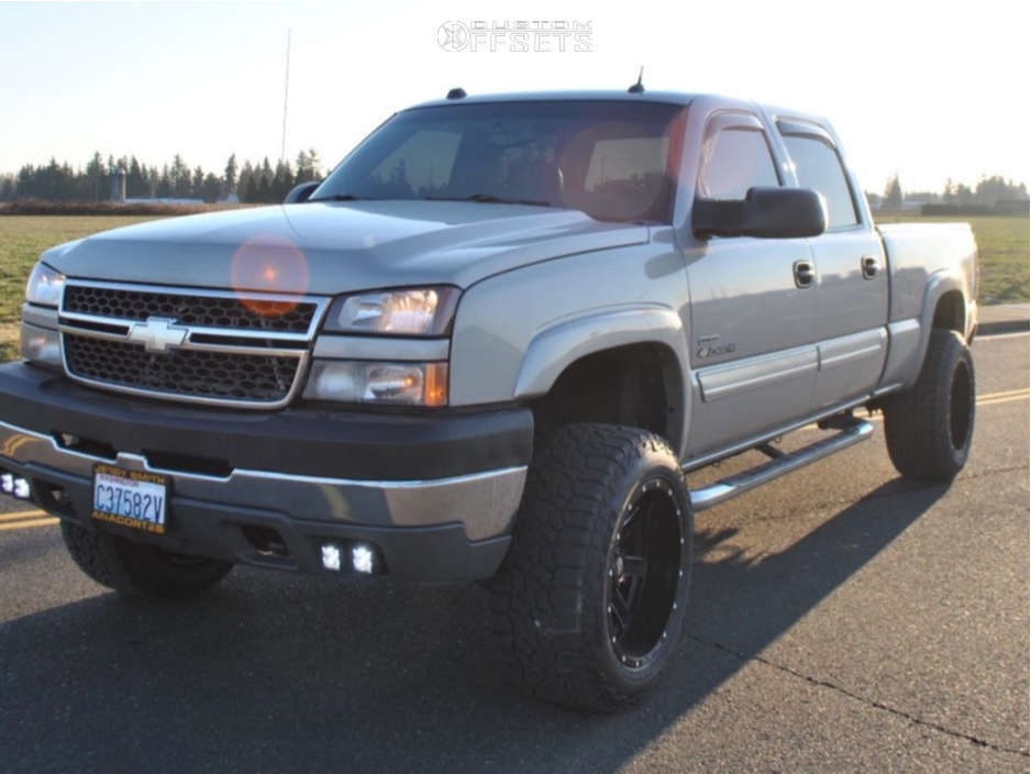 2005 Chevrolet Silverado 2500 HD with 20x12 -44 Ballistic Rage and 305 ...