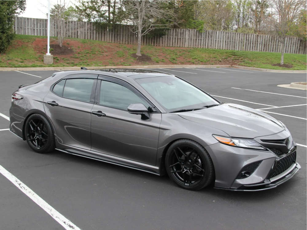 2018 Toyota Camry with 19x8.5 35 Rohana RFX11 and 245/40R19 Continental ...