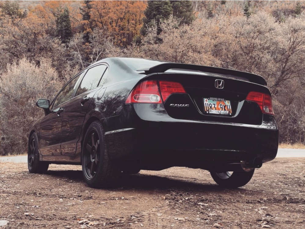 2008 Honda Civic with 18x8 35 AVID1 AV6 and 215/45R18 Achilles Atr ...