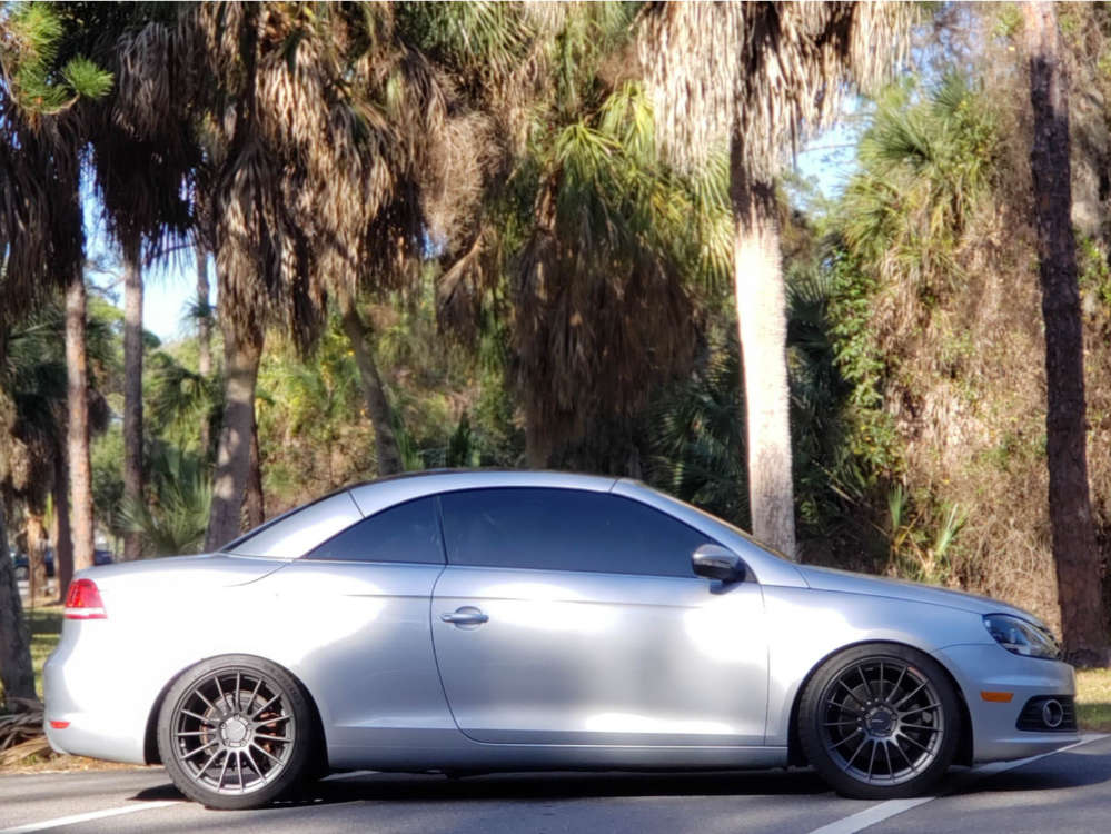 2012 Volkswagen Eos with 18x8.5 45 Enkei Rs and 225/40R18 Michelin ...