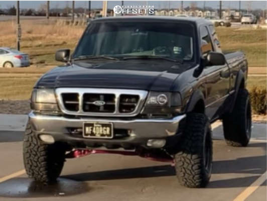 2000 Ford Ranger with 15x10 -44 Black Rock D Widow and 32/11.5R15 ...