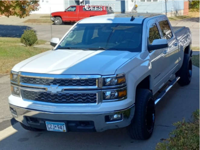 2015 Chevrolet Silverado 1500 with 20x12 -44 Pure Grit PG101 and 305 ...