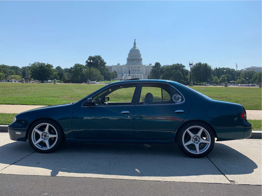 1997 Nissan Altima with 17x7.5 35 JNC Jnc022 and 225/45R17 Doral Doral ...