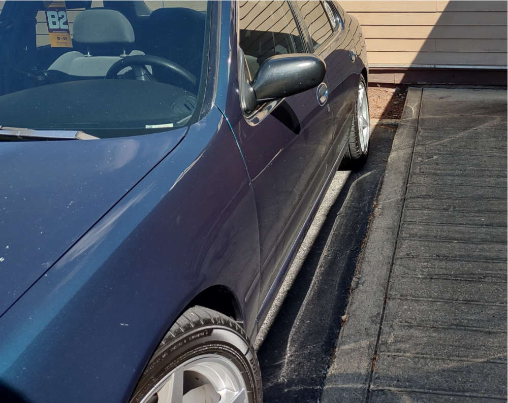 1997 Nissan Altima with 17x7.5 35 JNC Jnc022 and 225/45R17 Doral Doral ...