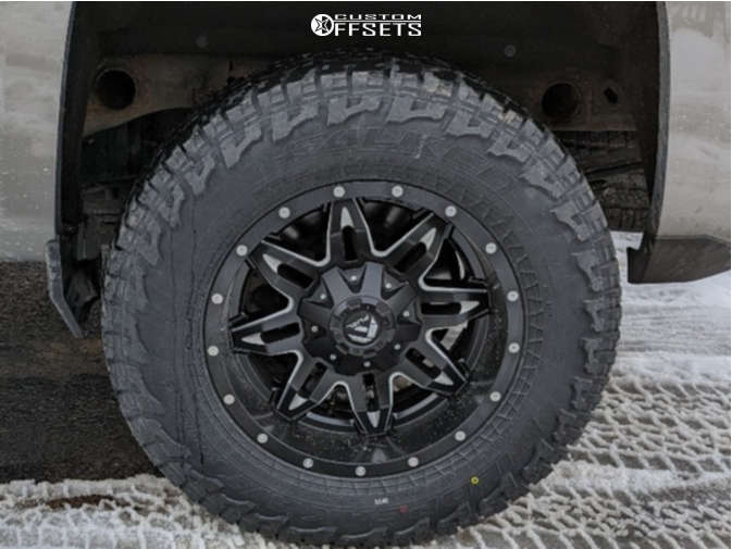 2017 Chevrolet Silverado 1500 with 18x9 -12 Fuel Lethal D567 and 265/70R18 Falken WildPeak AT3W ...