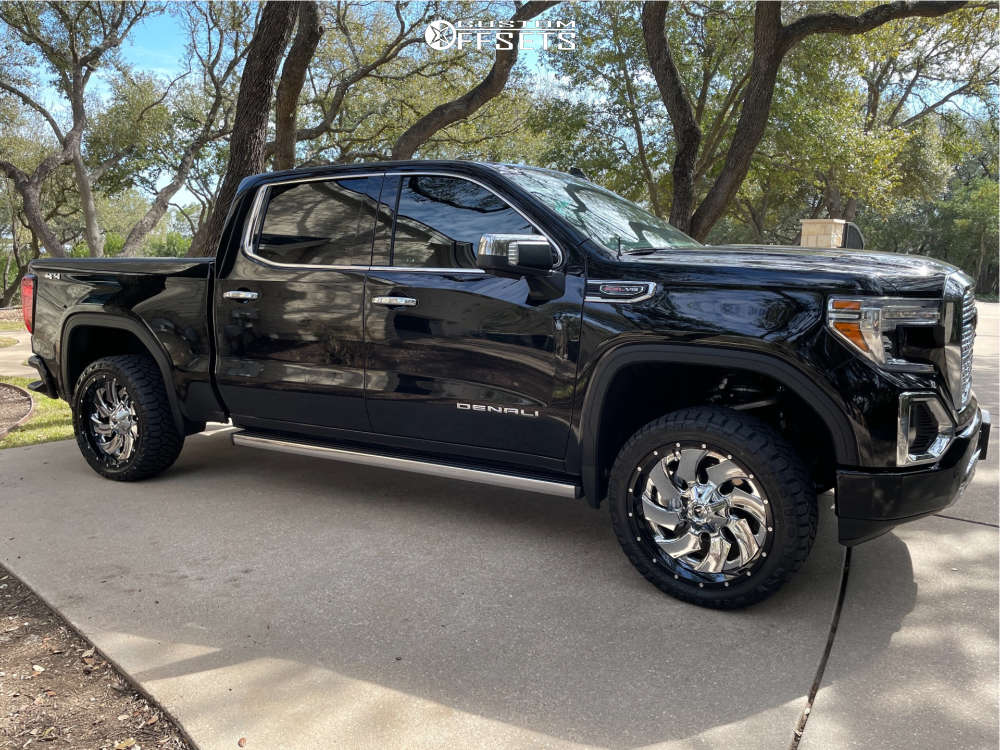 2022 GMC Sierra 1500 with 22x10 -13 Fuel Cleaver D240 and 285/45R22 ...