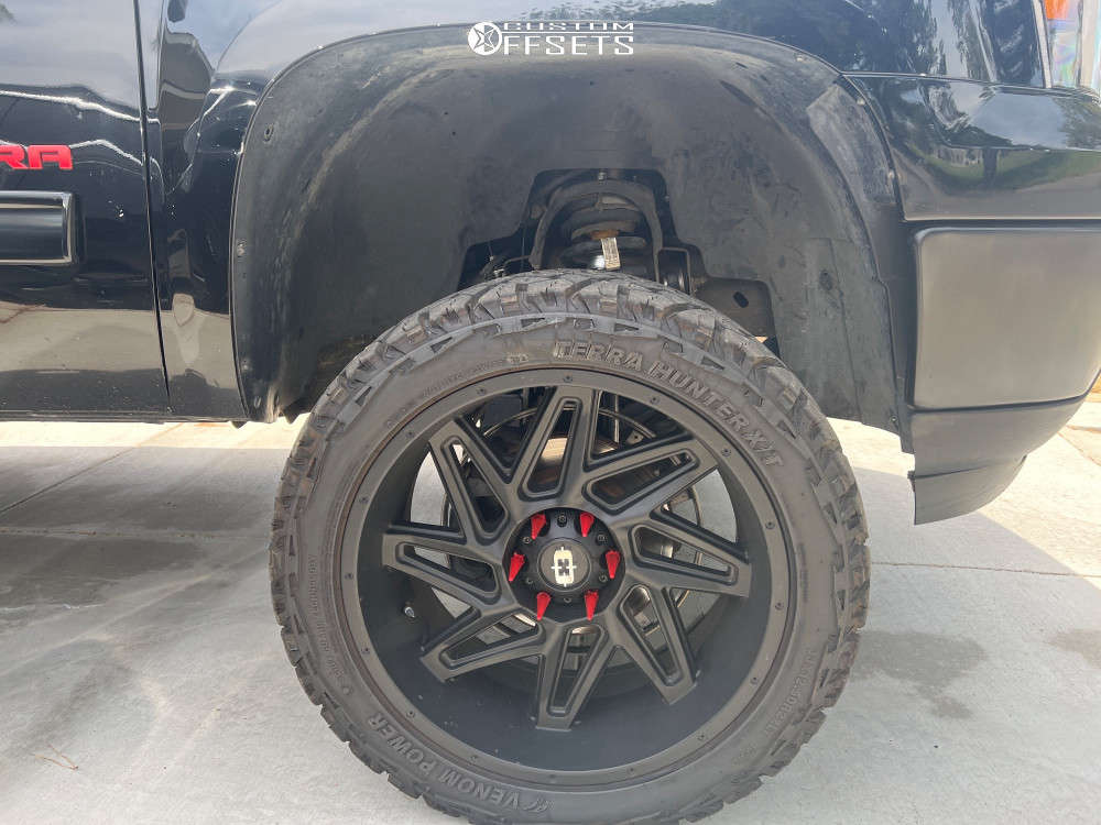 2010 GMC Sierra 1500 with 22x10 -19 Vision Spyder and 33/12.5R22 Venom ...