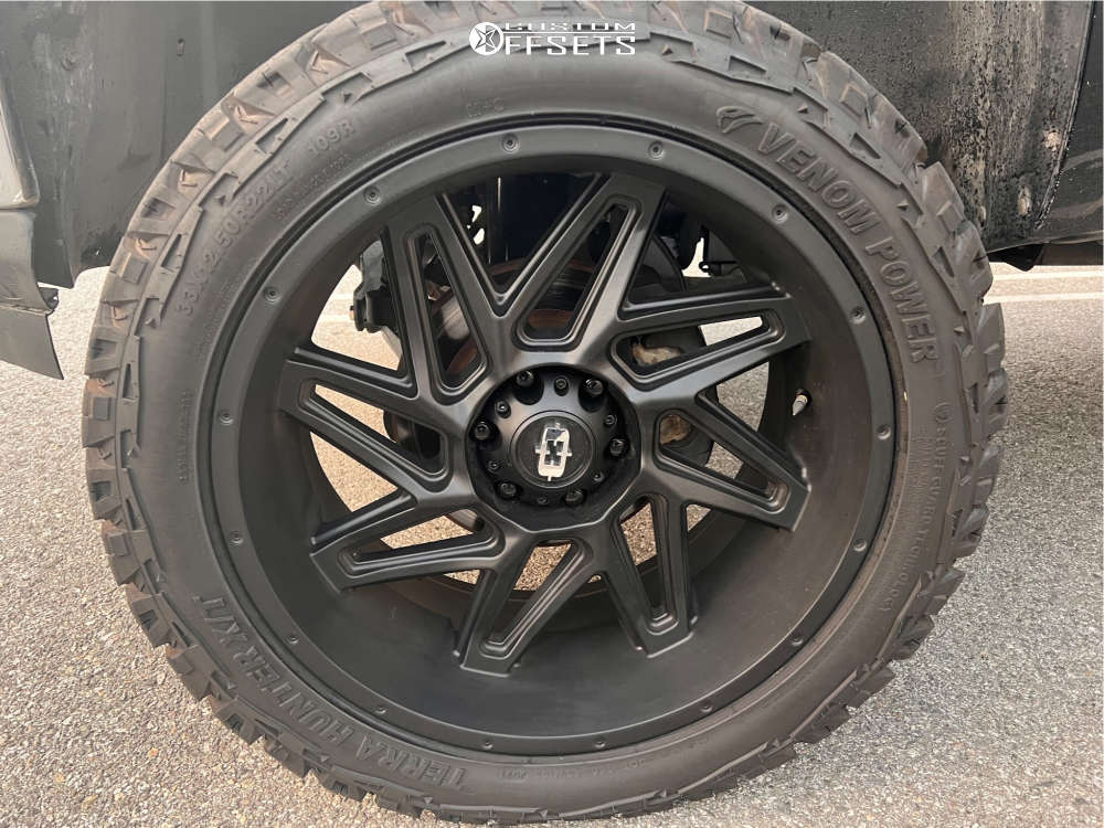 2010 GMC Sierra 1500 with 22x10 -19 Vision Spyder and 33/12.5R22 Venom ...