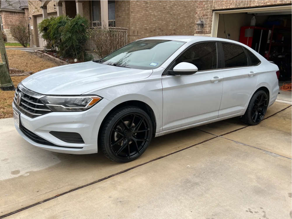 2019 Volkswagen Jetta with 19x8.5 35 Aodhan Aff7 and 255/35R19 Ohtsu ...