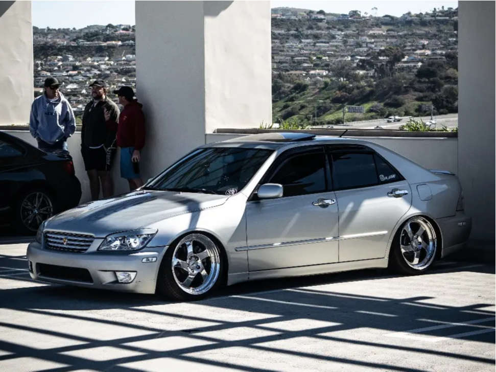 2002 Lexus IS300 with 18x8.5 35 Whistler Kr1 and 215/40R18 Westlake ...