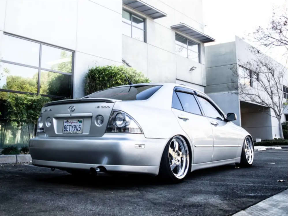 2002 Lexus IS300 with 18x8.5 35 Whistler Kr1 and 215/40R18 Westlake ...
