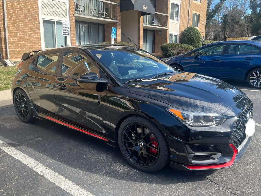 2020 Hyundai Veloster N with 18x8.5 50 Enkei Raijin and 245/40R18 ...