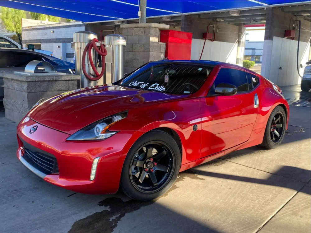 2019 Nissan 370Z with 18x8.5 35 AVID1 AV6 and 255/45R18 Federal Ss595 ...