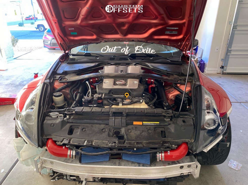 2019 Nissan 370Z with 18x8.5 35 AVID1 AV6 and 255/45R18 Federal Ss595 ...