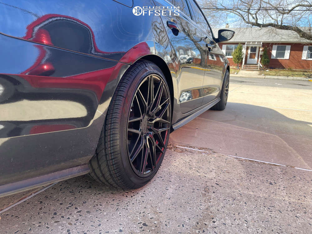 2017 Volkswagen Jetta with 18x8.5 42 F1R F103 and 225/40R18 Waterfall ...