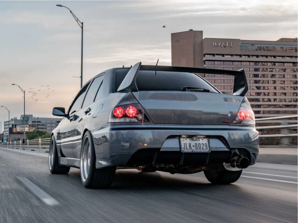 2006 Mitsubishi Lancer with 18x10 32 CCW Lm20 and 265/35R18 Michelin ...