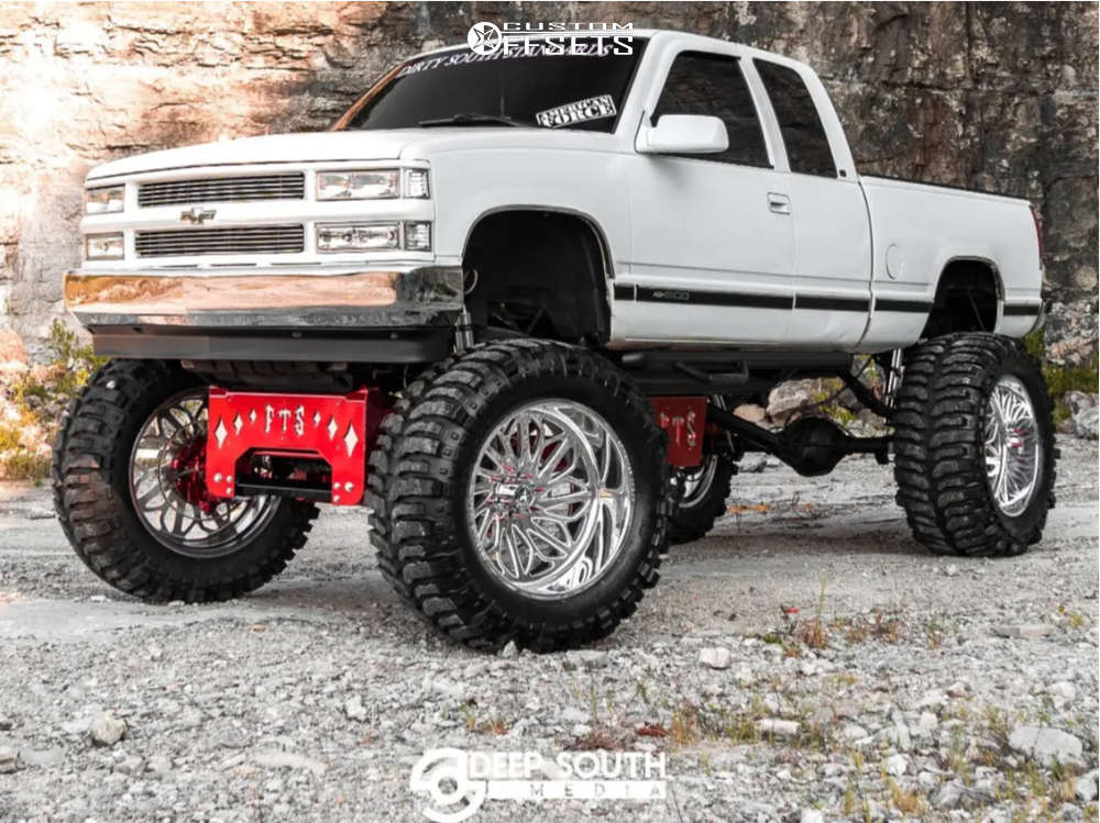 1998 Chevrolet K1500 with 26x14 -90 American Force Draco Cc and 44/19 ...