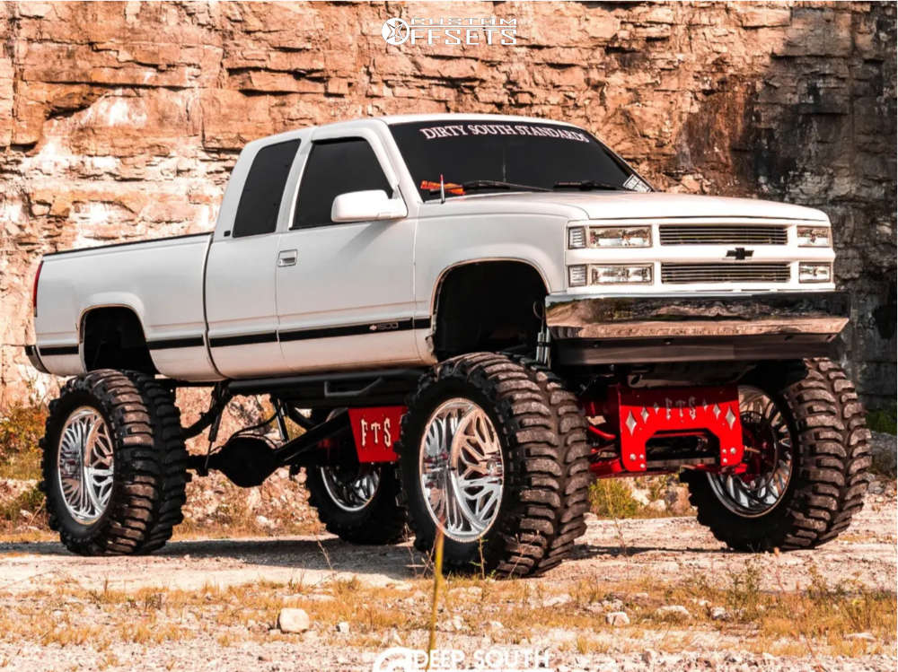 1998 Chevrolet K1500 with 26x14 -90 American Force Draco Cc and 44/19 ...