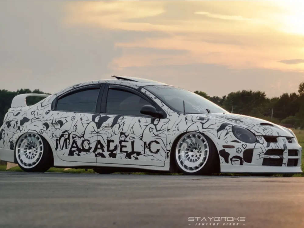 2005 Dodge Neon with 18x9.5 25 Rotiform Ccv and 205/40R18 Forceum Octa ...