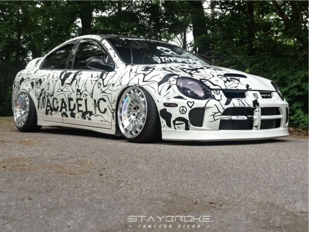 2005 Dodge Neon with 18x9.5 25 Rotiform Ccv and 205/40R18 Forceum Octa ...