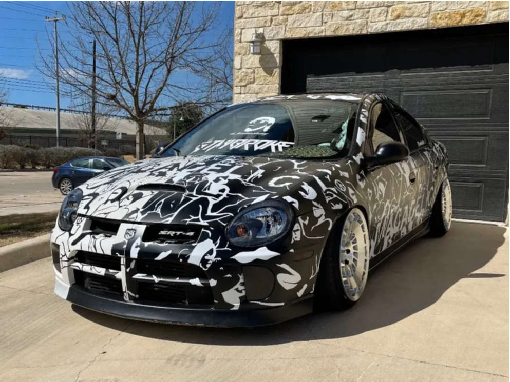 2005 Dodge Neon with 18x9.5 25 Rotiform Ccv and 205/40R18 Forceum Octa ...
