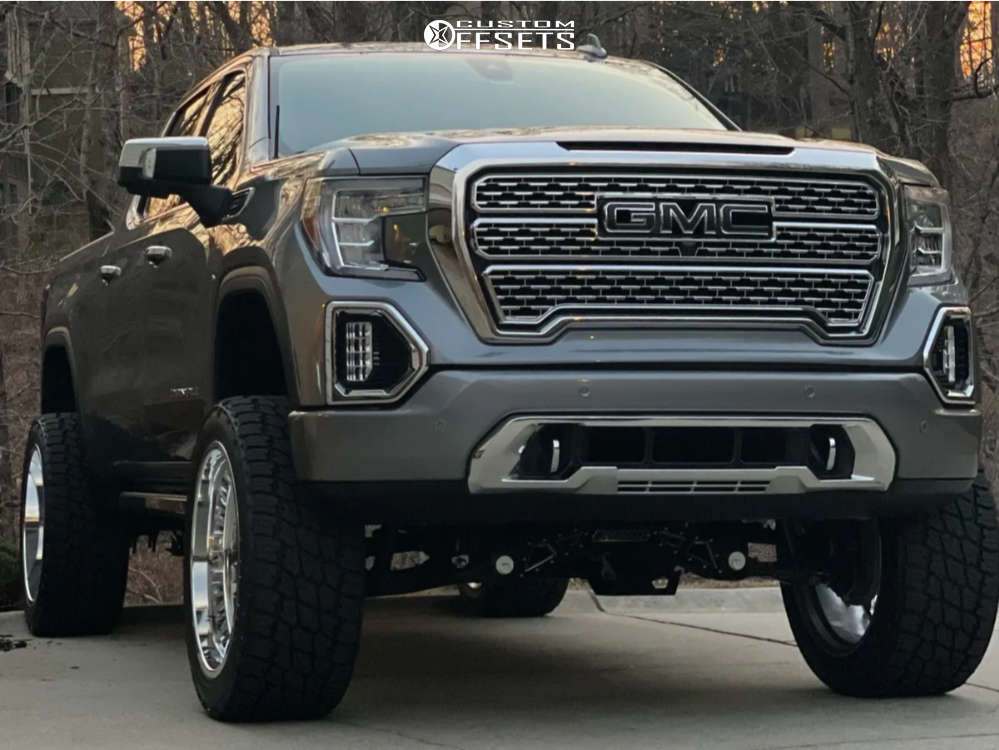 2021 GMC Sierra 1500 with 24x12 -44 KG1 Forged Heathen and 325/45R24 ...