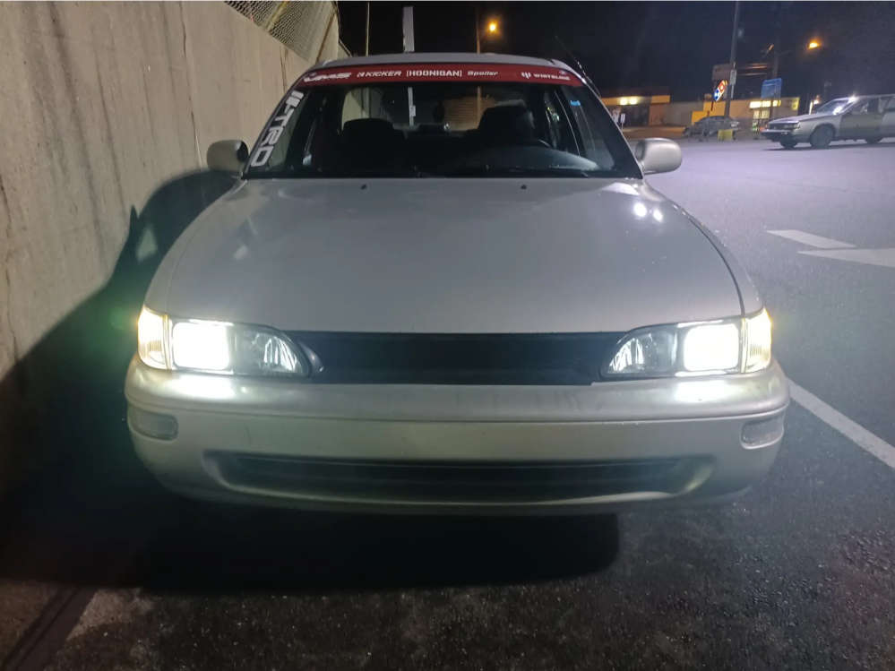 1993 Toyota Corolla with 15x8 0 Bassett Inertia Advantage and 205/50R15 ...