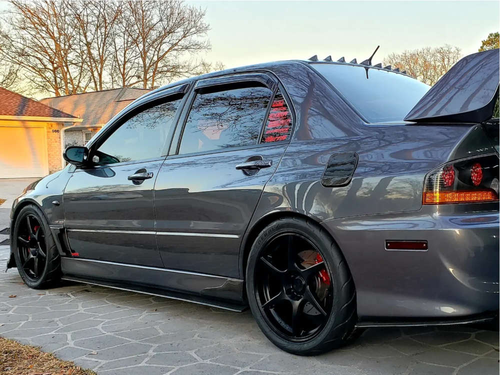 2006 Mitsubishi Lancer with 18x8.5 30 Anovia Titan and 255/35R18 ...