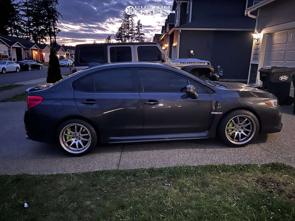 2019 Subaru WRX STI with 18x9.5 22 Aodhan Ds02 and 245/40R18 Nitto Neo ...