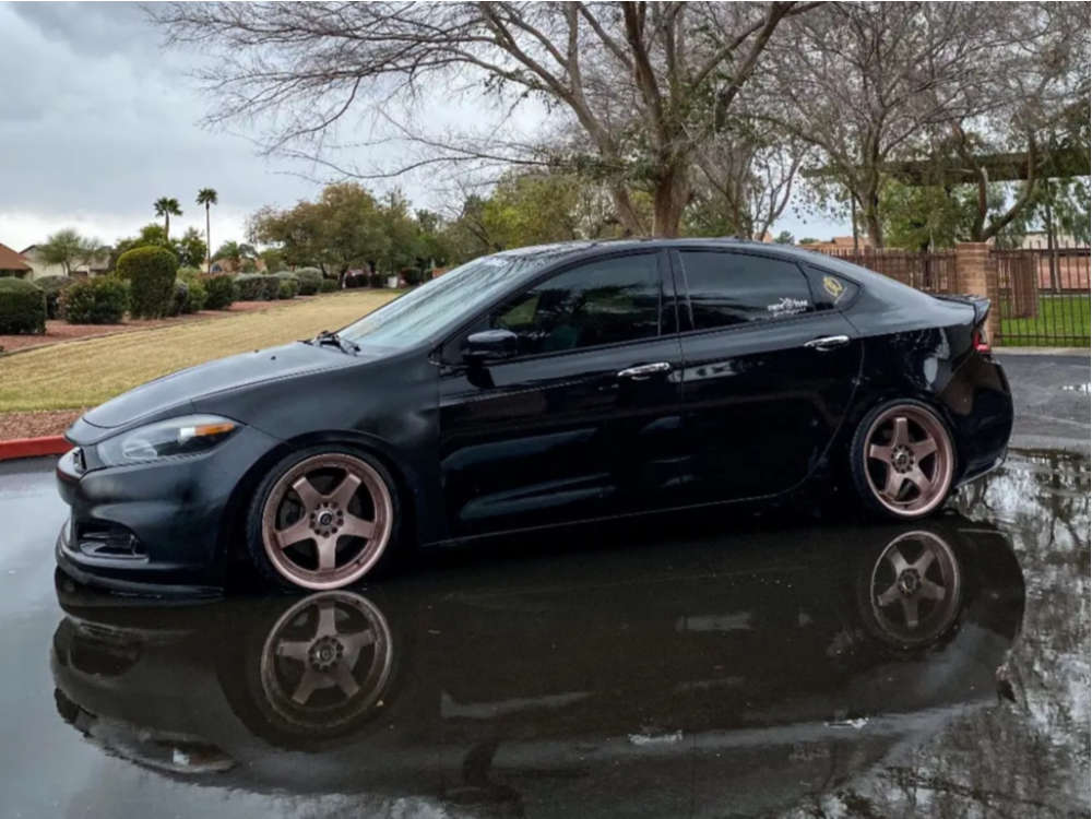 2014 Dodge Dart with 18x8.5 30 G-Line G8073 and 215/35R18 Nitto Neo Gen ...