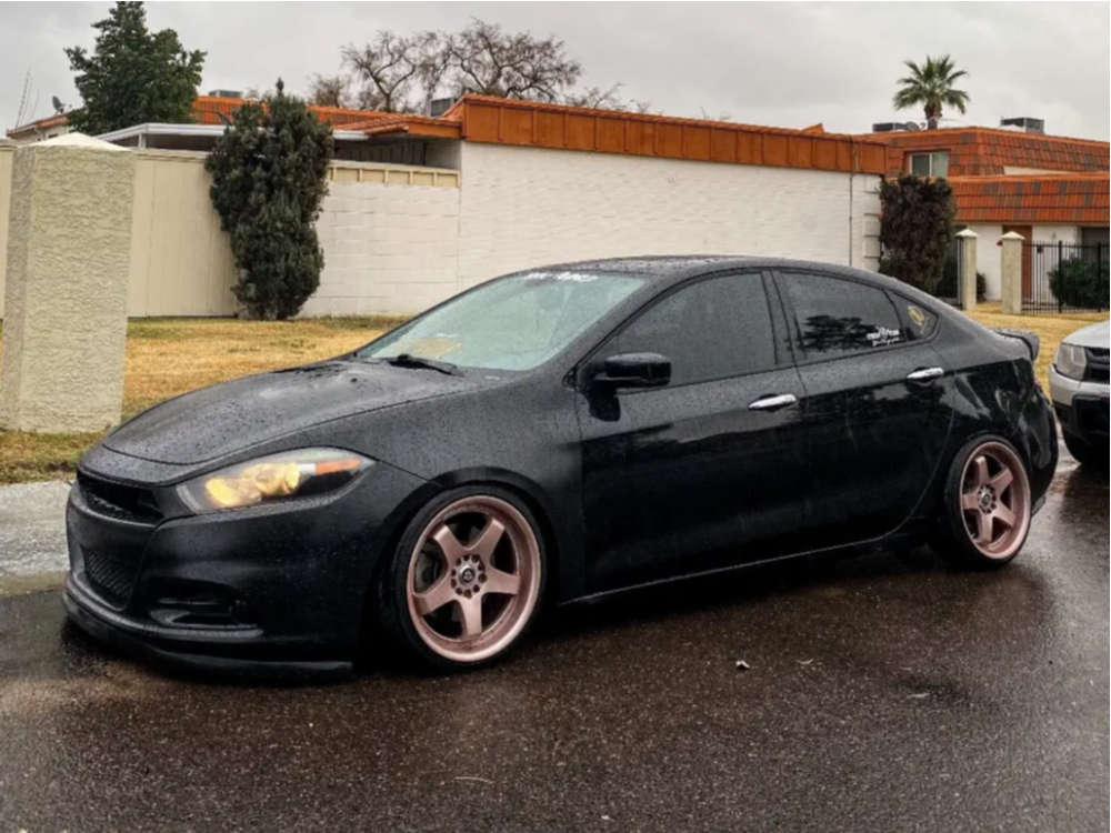 2014 Dodge Dart with 18x8.5 30 G-Line G8073 and 215/35R18 Nitto Neo Gen ...