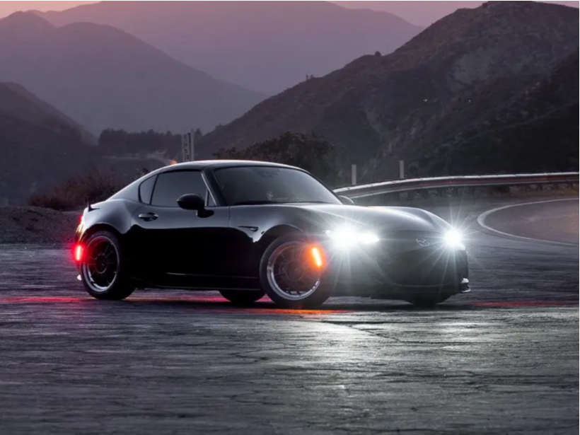 2019 Mazda MX-5 Miata with 17x8 45 Konig Hypergram and 215/45R17 ...