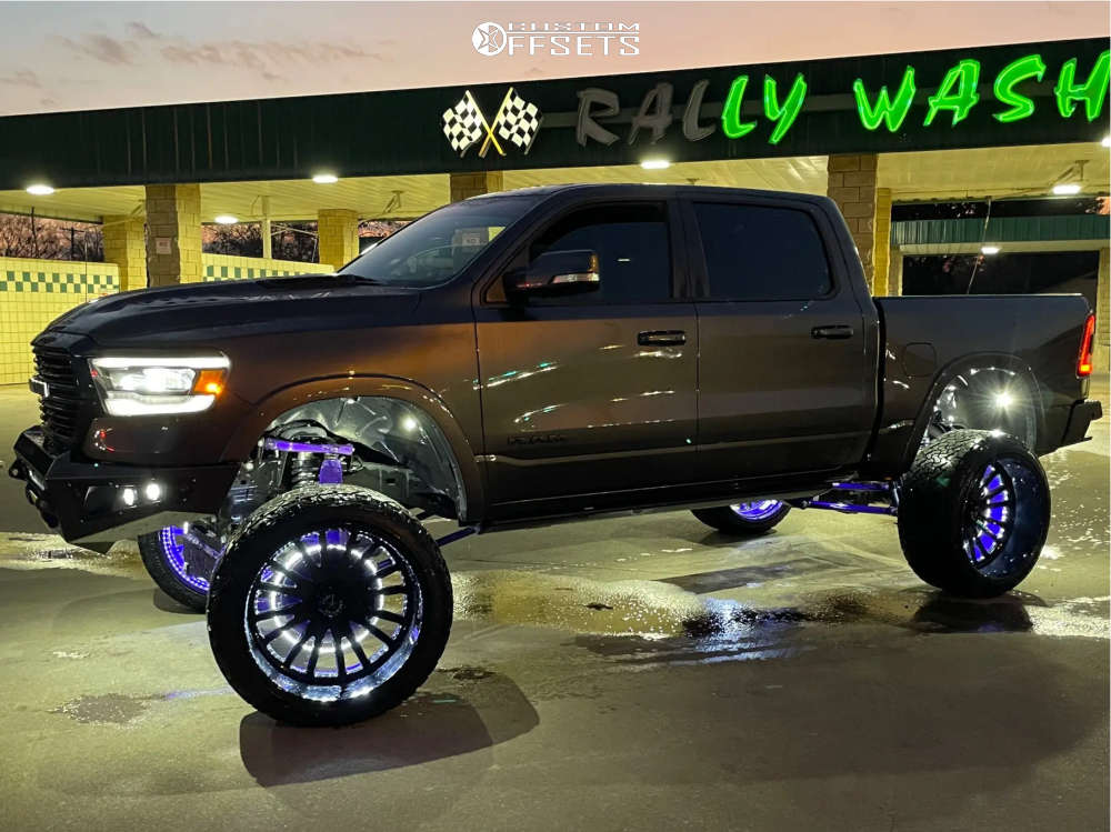 2020 Ram 1500 with 26x14 -90 American Force Quantum Cc and 37/13.5R26 ...
