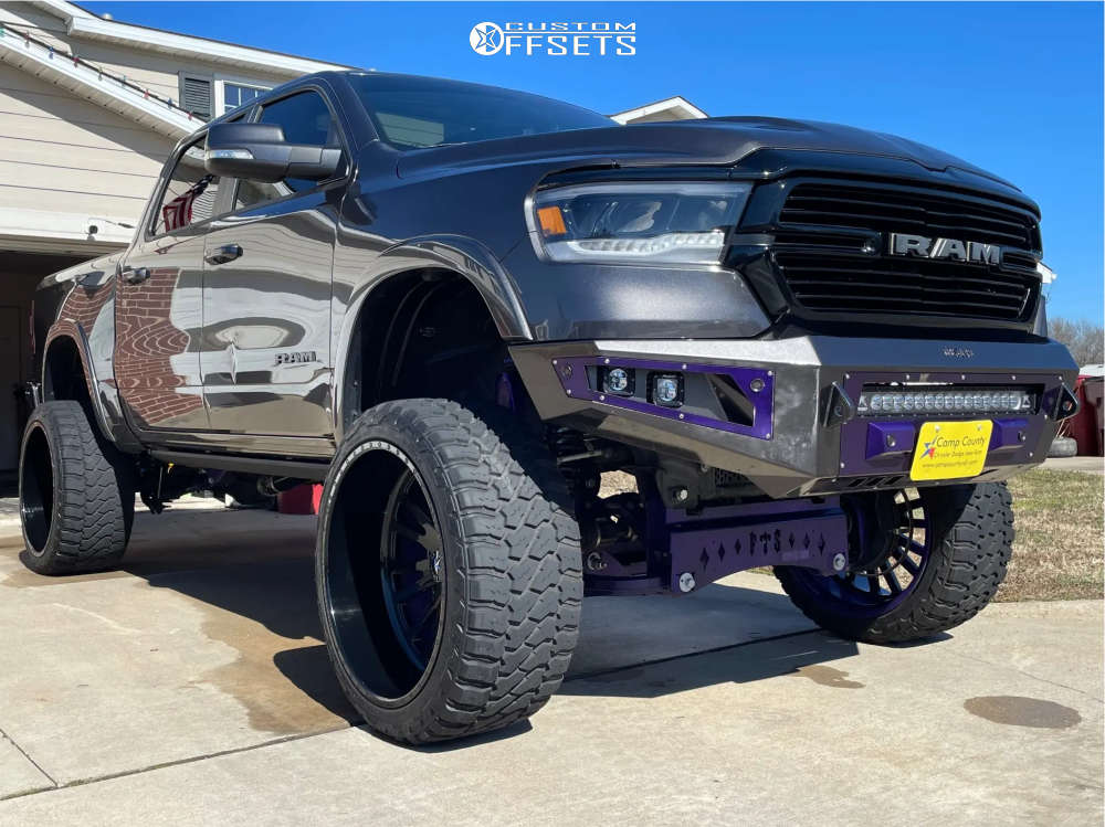 2020 Ram 1500 with 26x14 -90 American Force Quantum Cc and 37/13.5R26 ...