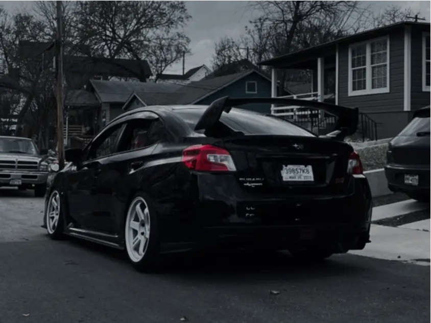 2020 Subaru WRX STI with 18x10 40 Volk Te37 and 245/40R18 Michelin ...