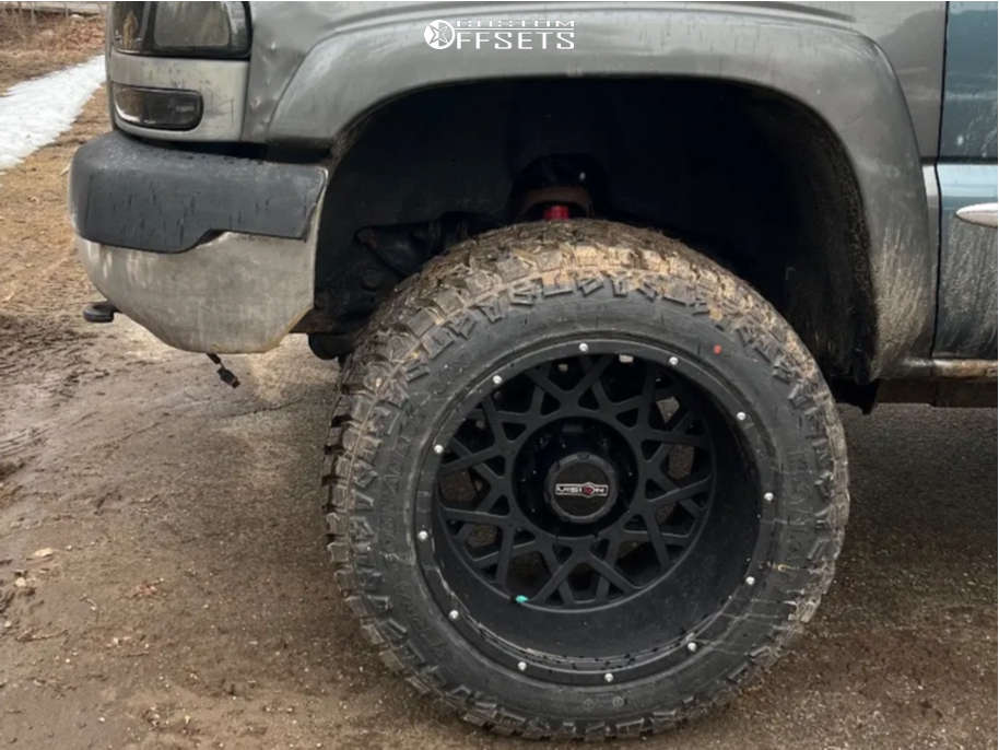 2002 GMC Sierra 2500 HD with 20x12 -51 Vision Rocker and 33/12.5R20 ...