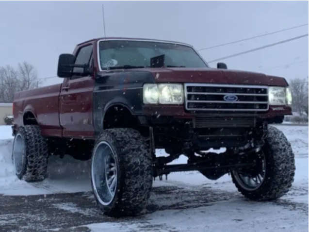 1988 Ford F-250 with 24x14 -72 Tuff T2a and 37/13.5R24 Gladiator Xcomp ...